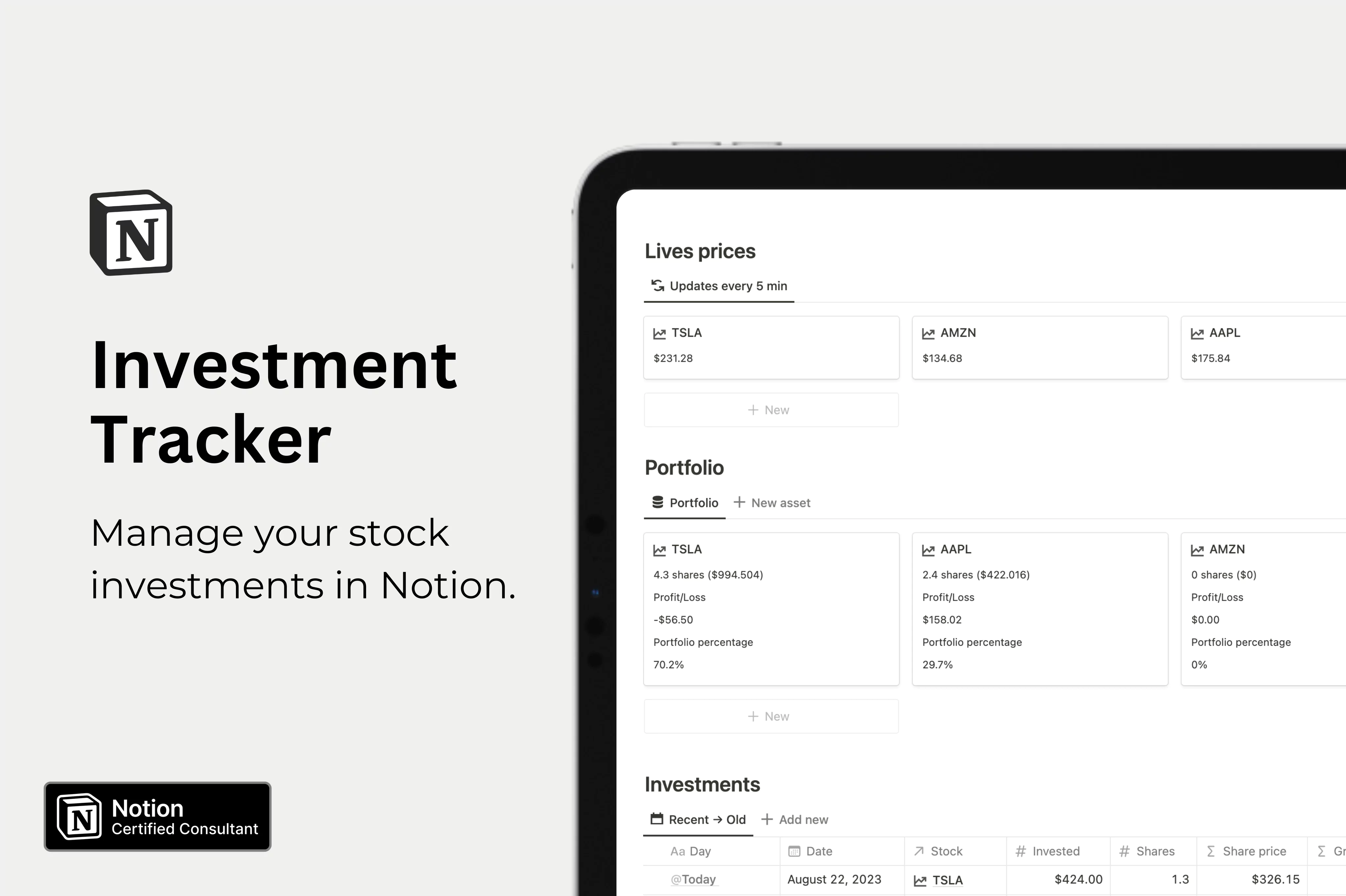Free Notion Investment Tracker Free Notion Investment Tracker