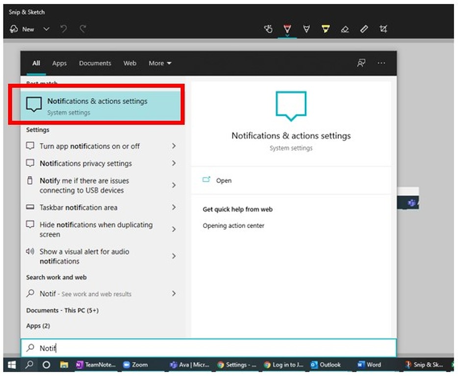 Help Center - Check Chat Notifications