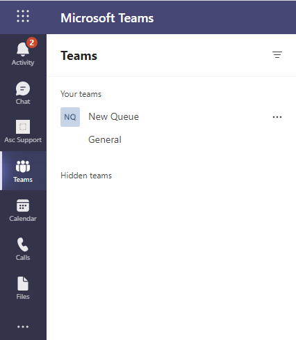 Help Center - Queue Admin in Teams App