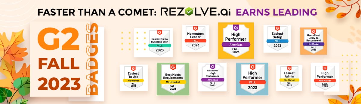Rezolve.ai Earns Leading G2 Fall 2023 Badges