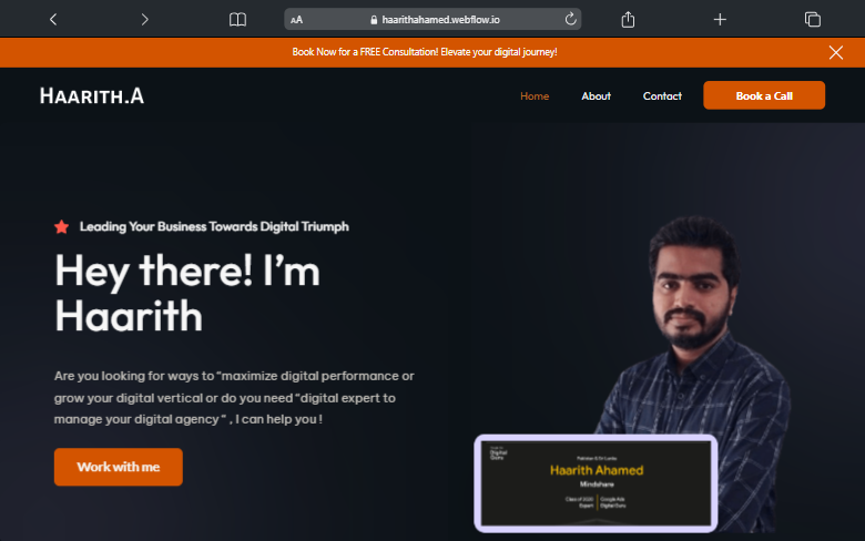 Selva Dinesh | Web Designer & Webflow Developer