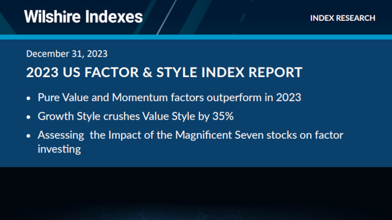 Factor & Style Index Report - 2023 - Pure Factors