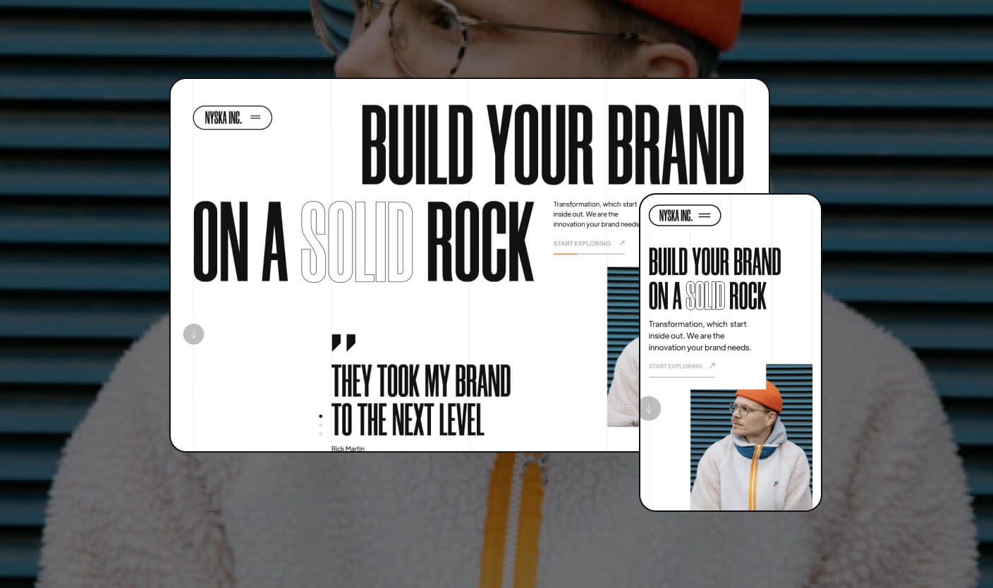 Nyska case study | Milo Webflow Template