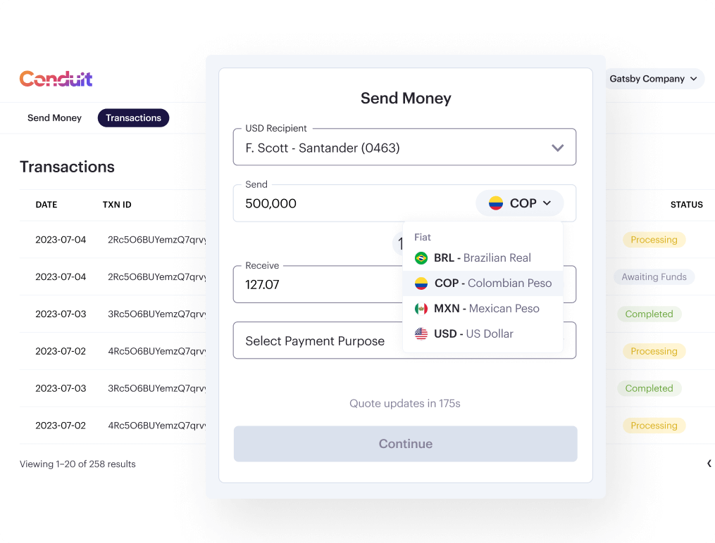 Conduit | Easier, cheaper international payments