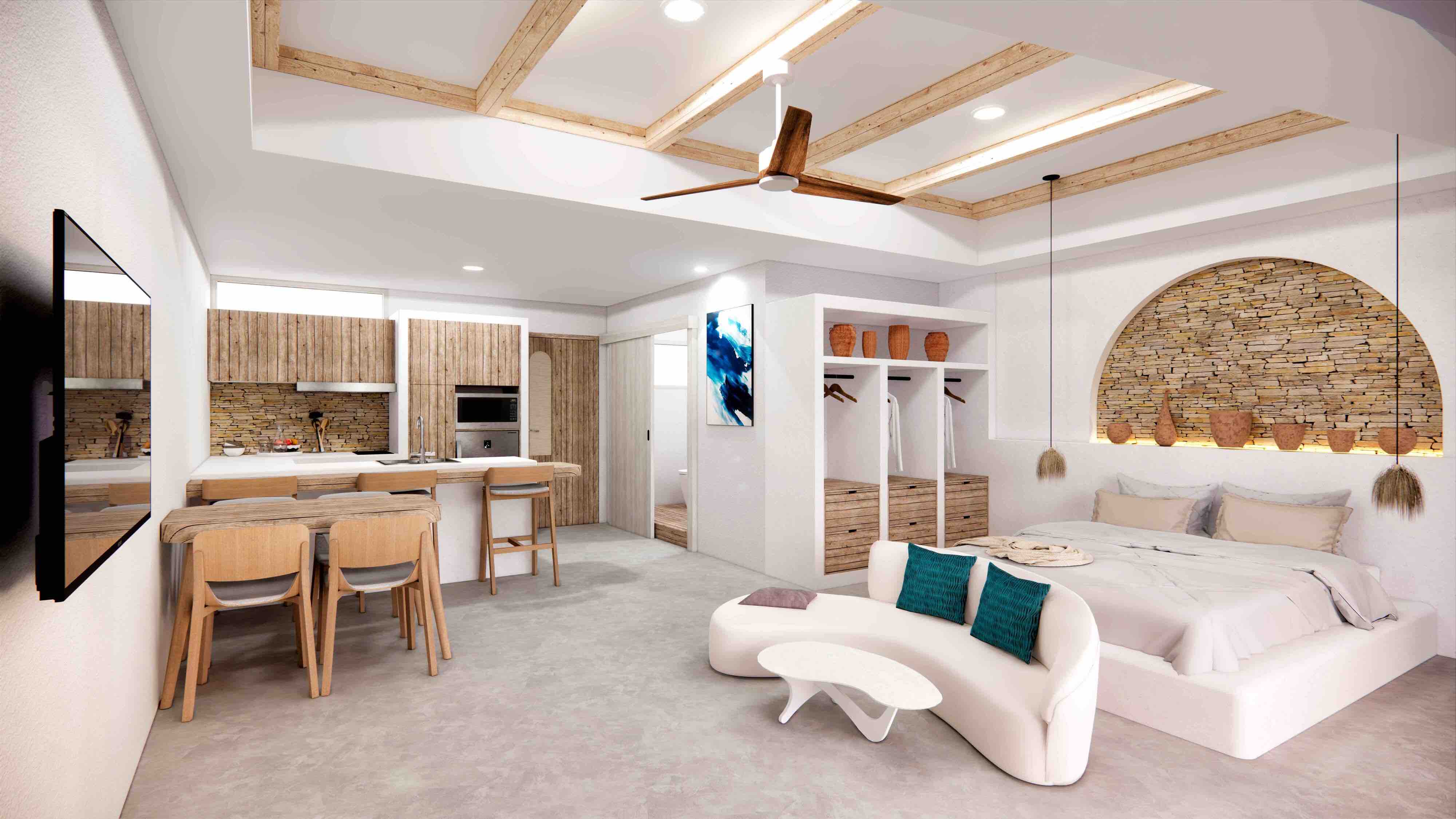 Mountain View Studio | E4 | One Bedroom Apartments | Atrium Lombok