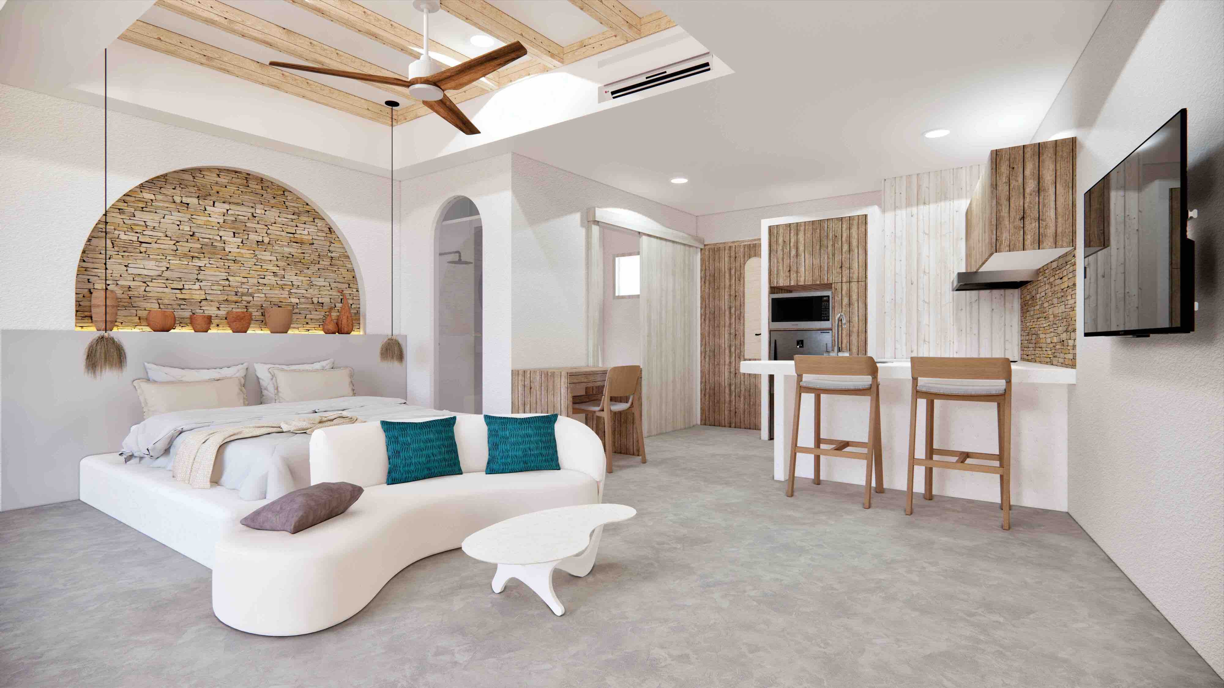 Mountain View Studio | E2 | One Bedroom Apartments | Atrium Lombok