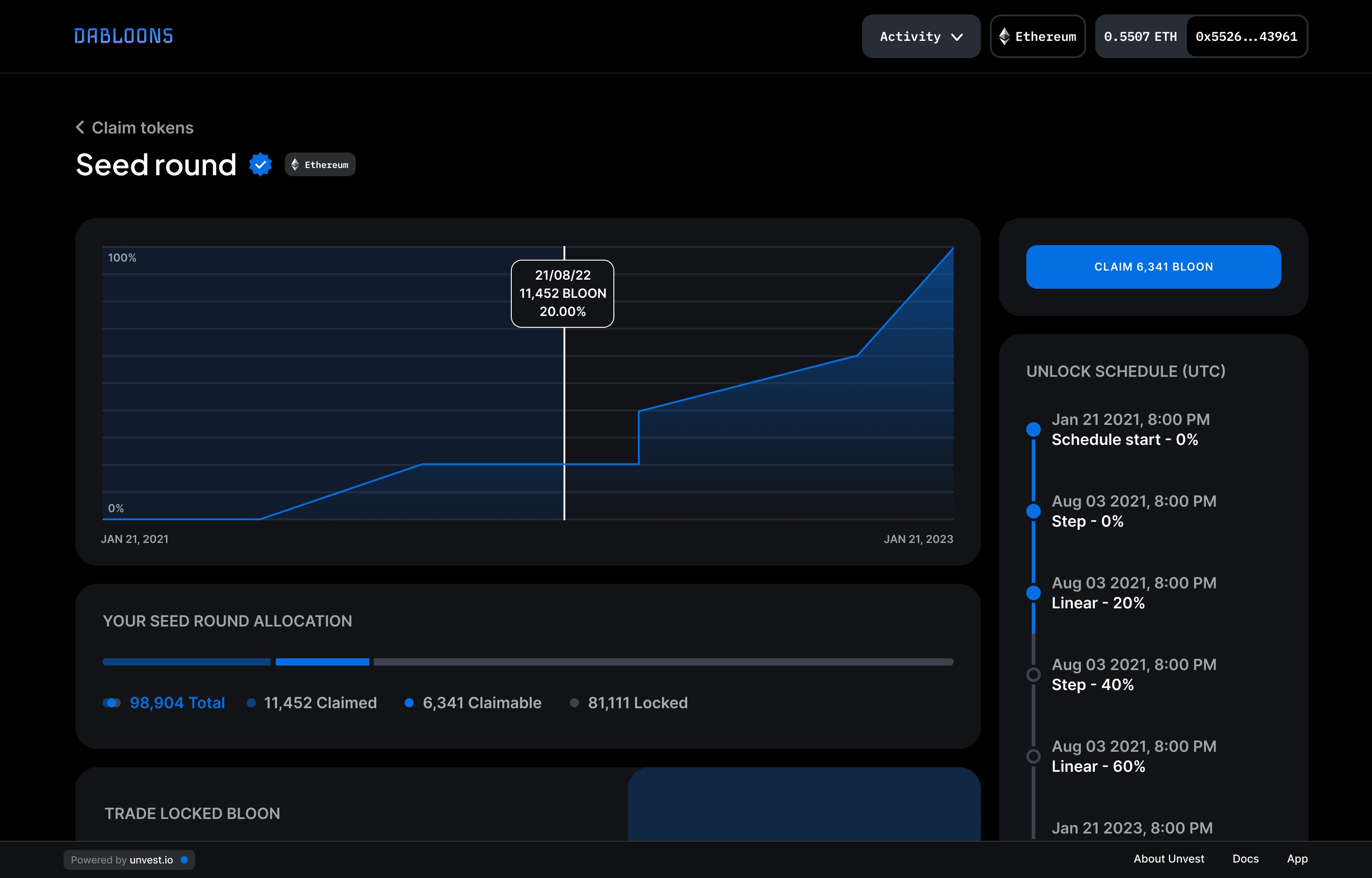 Unvest | Token vesting, liquidity locks, distribution, staking