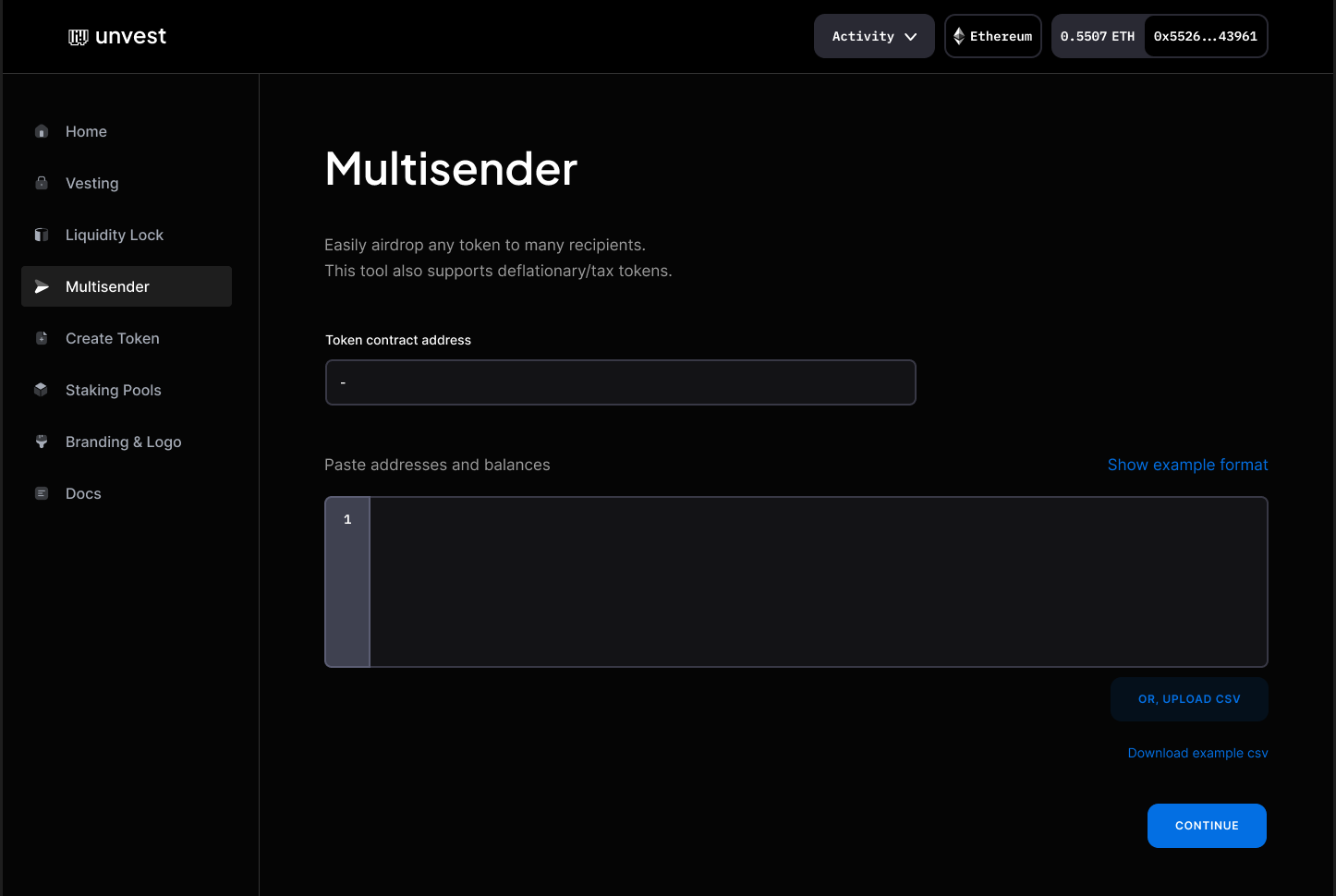 Streamlining Token Transfers: Dive into Unvest's Multisender Tool ... Streamlining Token Transfers: Dive into Unvest's Multisender Tool ...