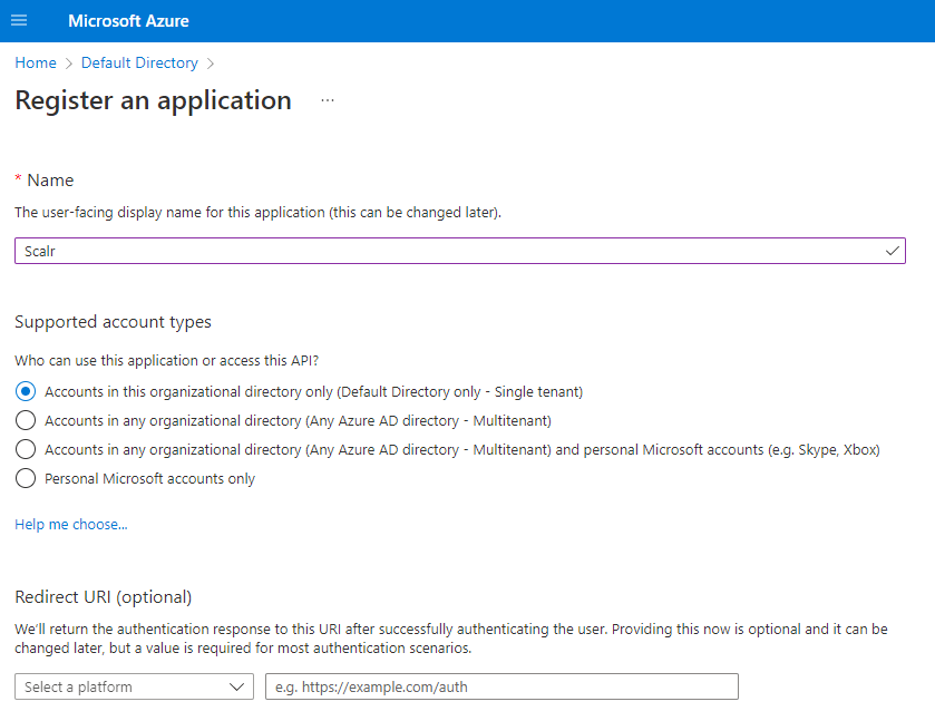 Setting up Scalr & Azure DevOps Part 3 - Add Azure credentials