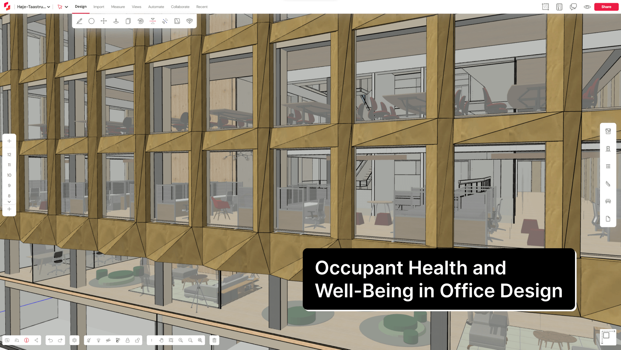 Occupant health and well-being in office design
