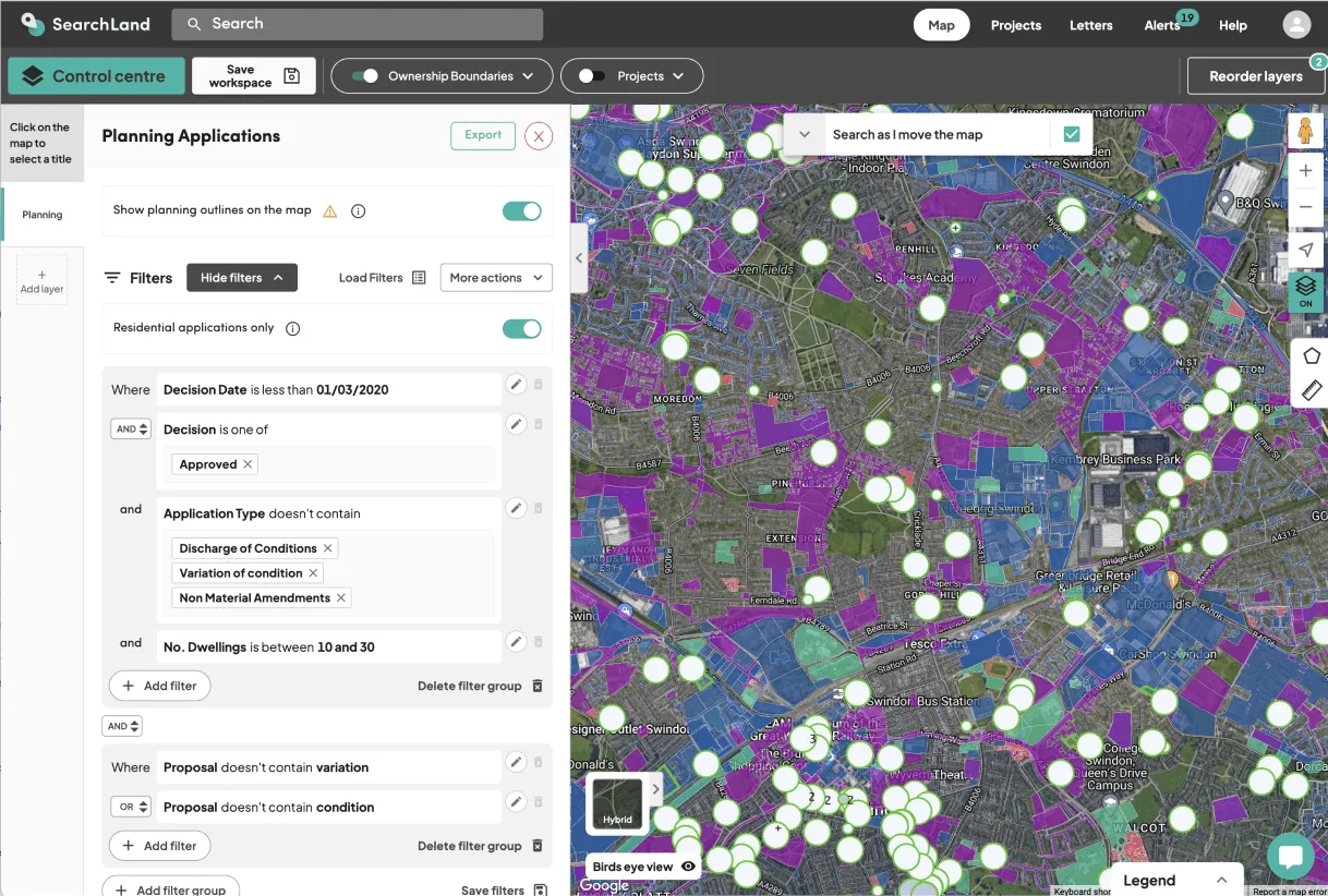 Searchland - Planning applications