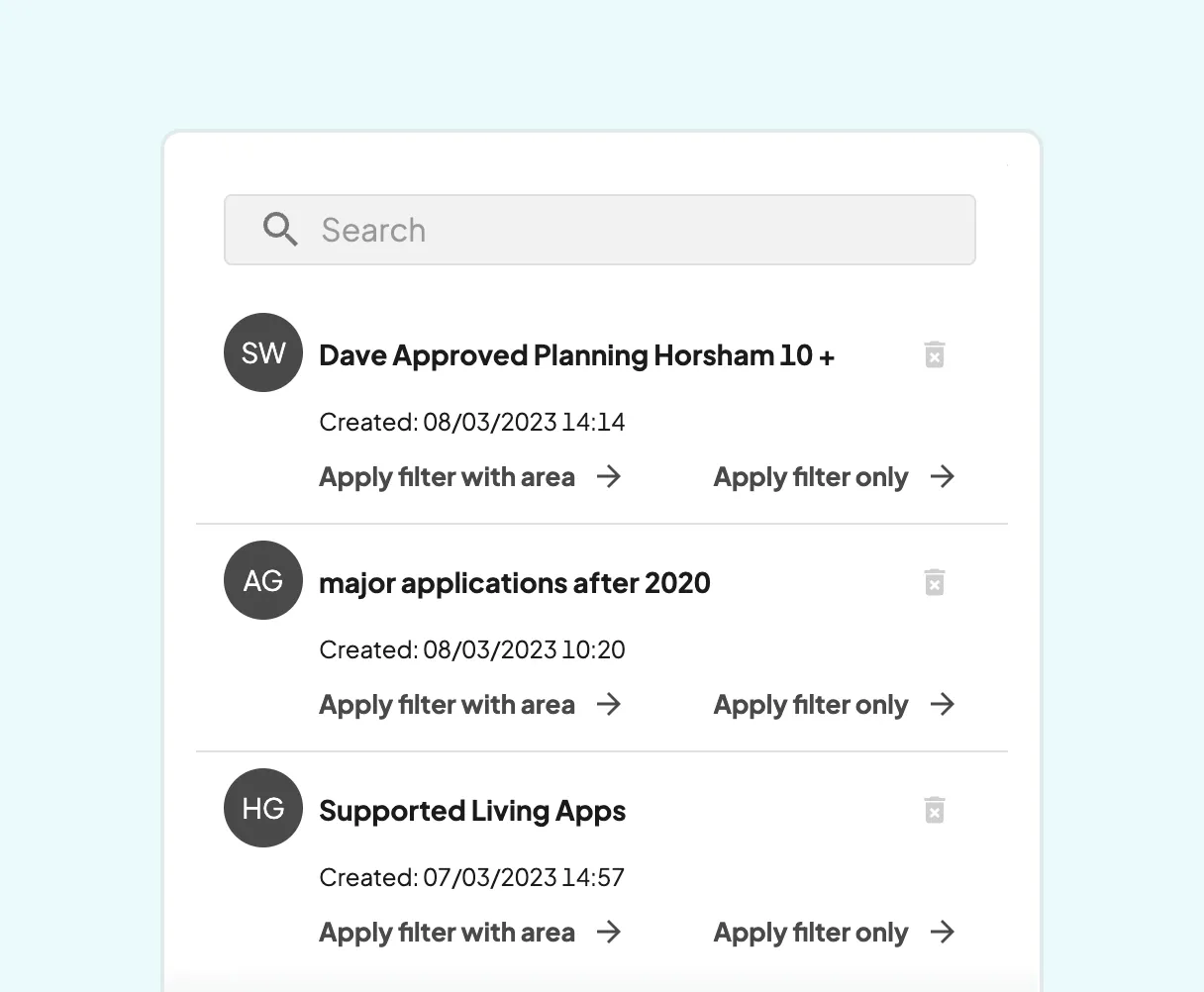 Searchland - Planning tool: applications, decisions and more