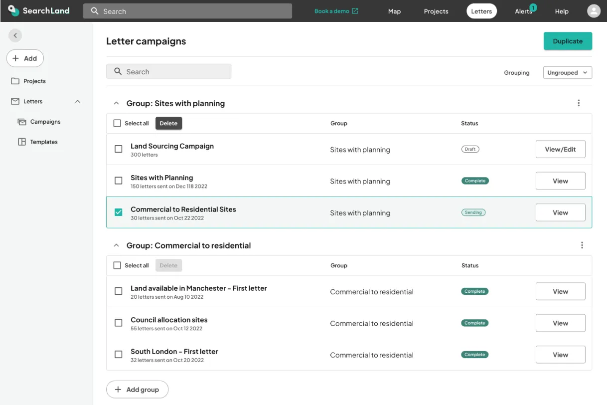 Searchland - Source and assess off-market land at scale