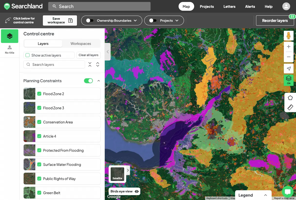Searchland - Planning Constraints