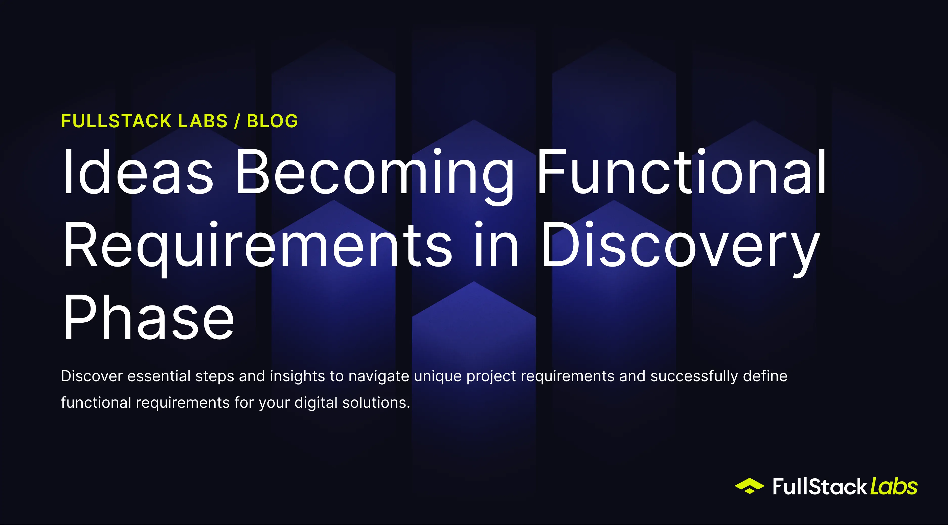 Ideas Becoming Functional Requirements in Discovery Phase