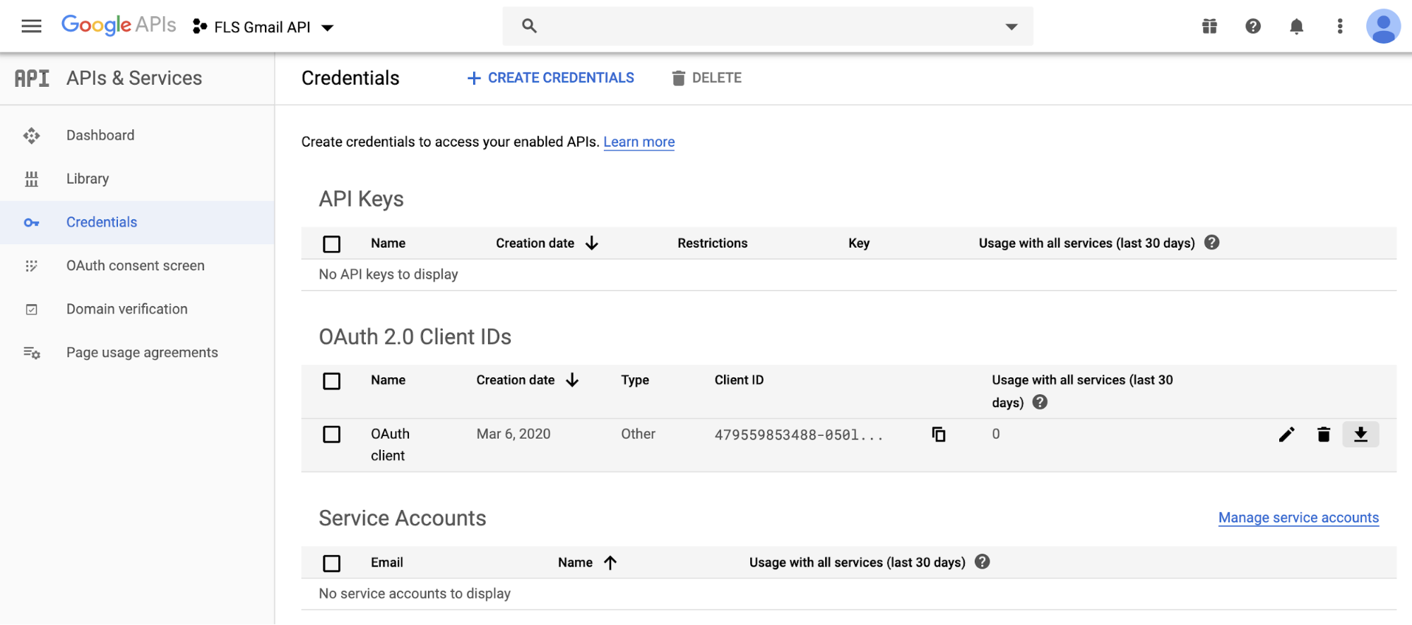 Accessing Mailbox Using the Gmail API and Node.js