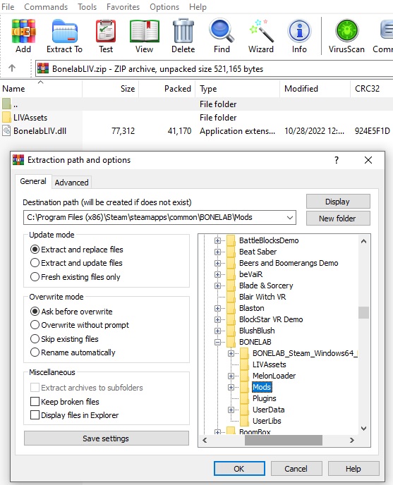 LIV + Bonelab Mod! - LIV Blog