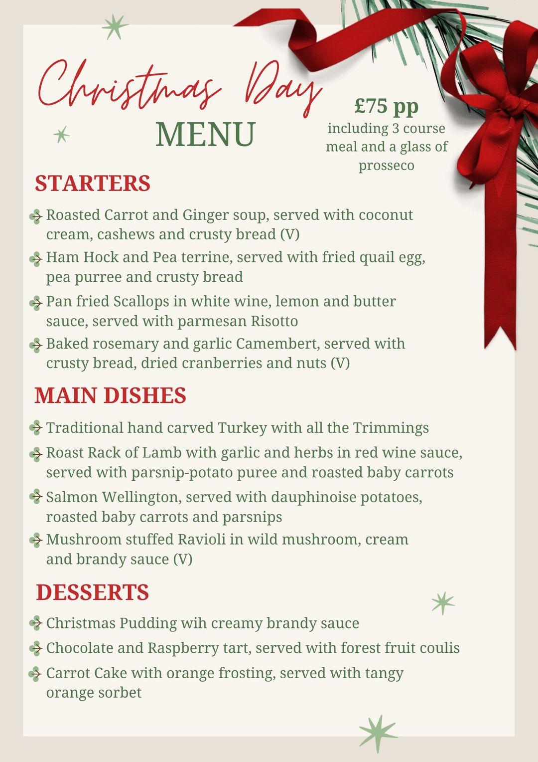 Menus - Morgans Restaurant