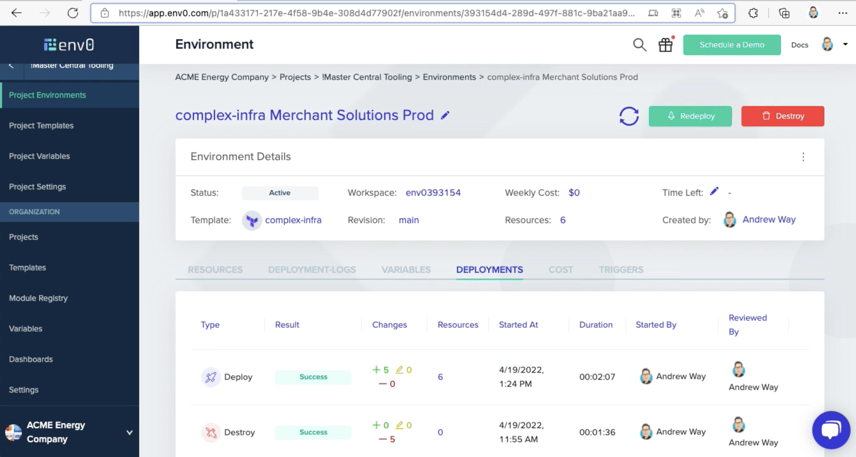 Multi-Environment Deployment Workflow with env0’s Terraform Provider | env0