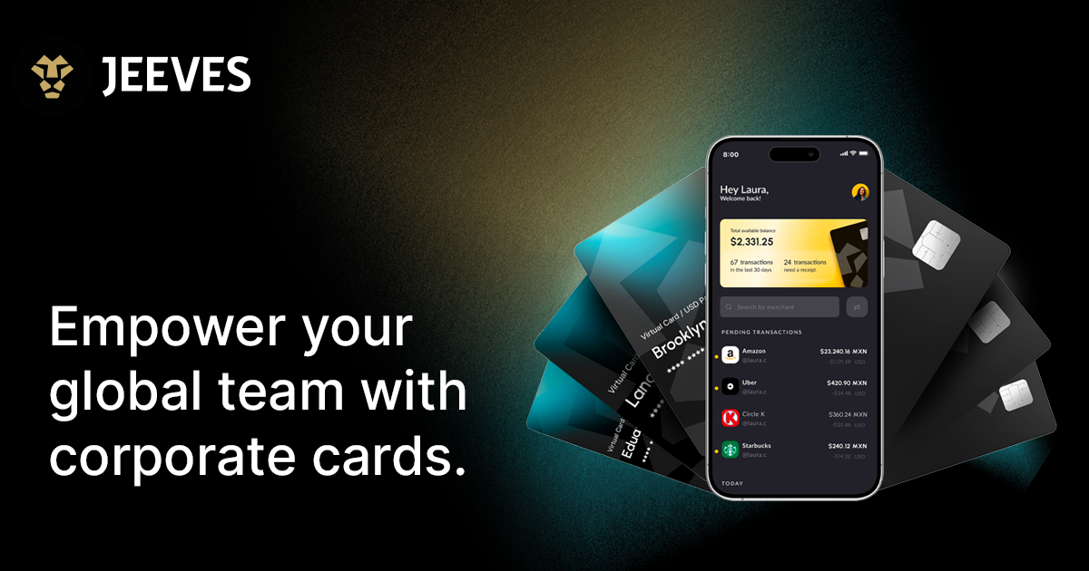 Corporate Cards | Jeeves Business Credit Cards