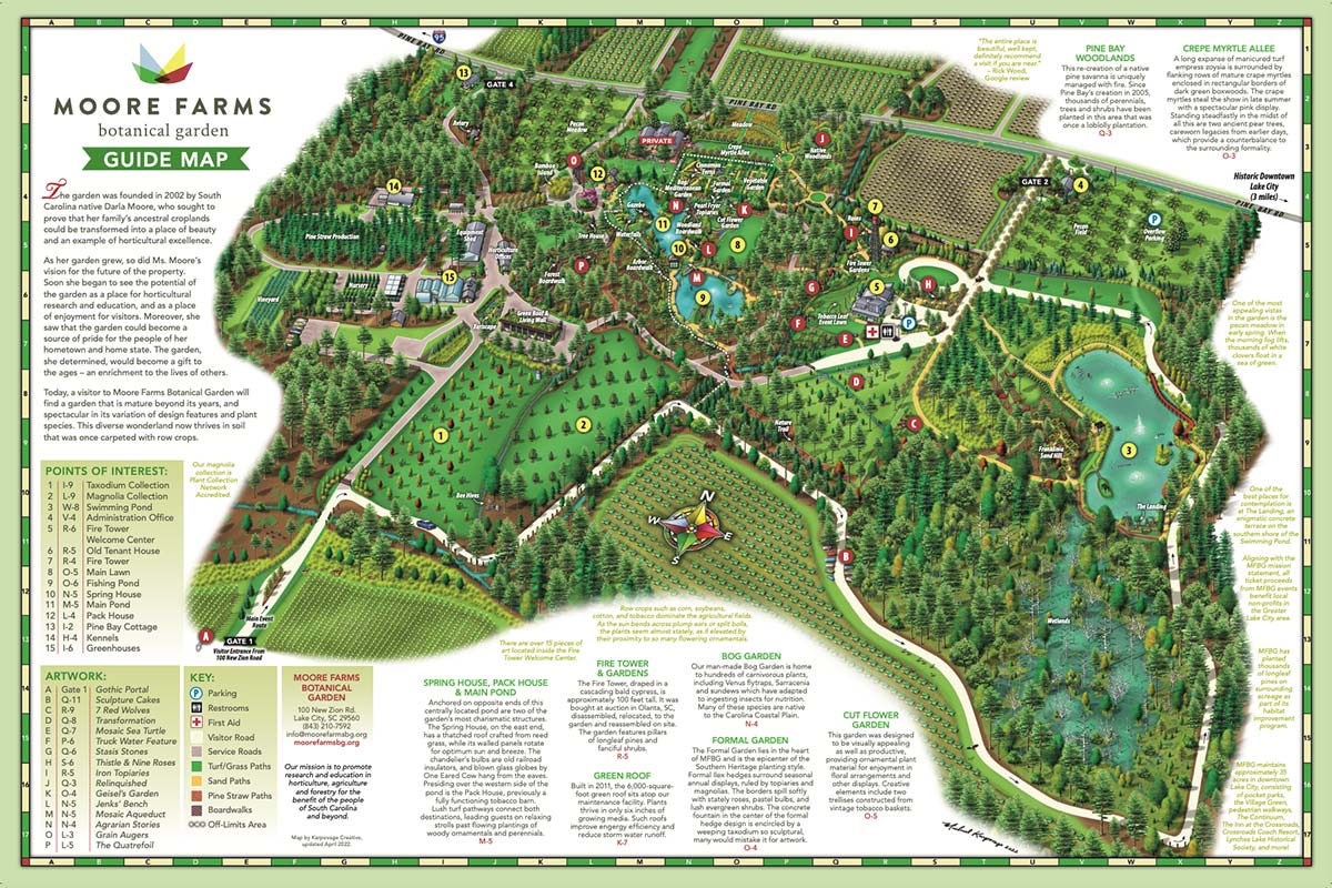 Map | Moore Farms Botanical Garden