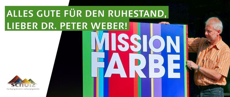 Auf ein Wiedersehen im Ruhestand: Dr. Peter Weber – Scholz Farbpigmente
