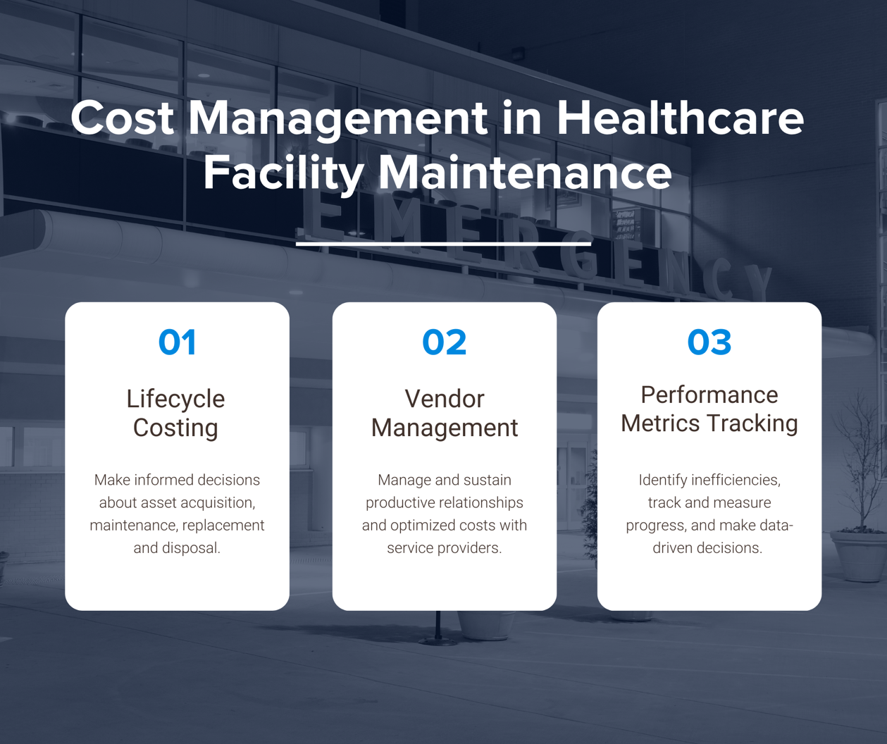 Three ways to reduce hospital facility maintenance costs