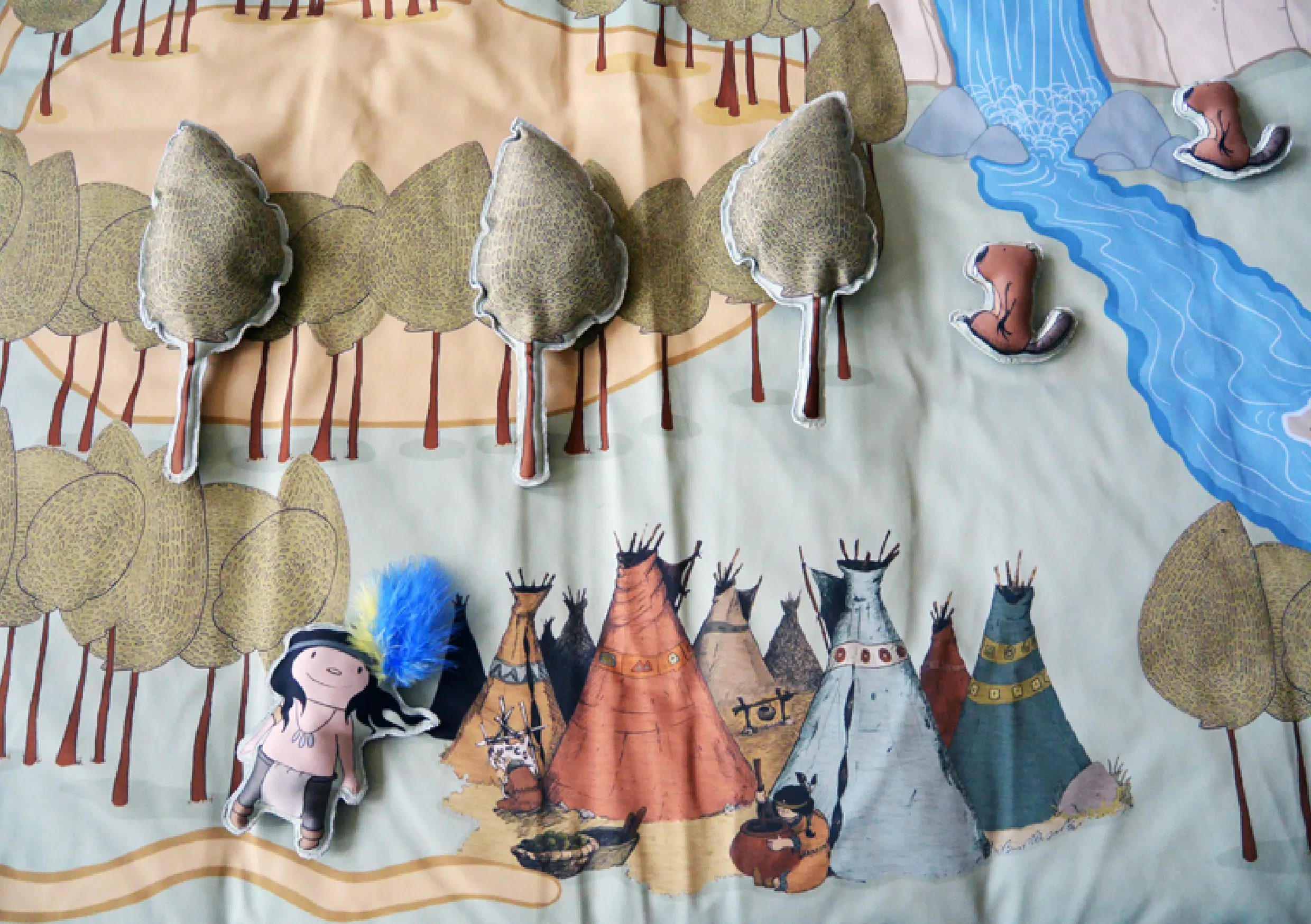 Tapis narratif Anuki - Les éditions de la Gouttière