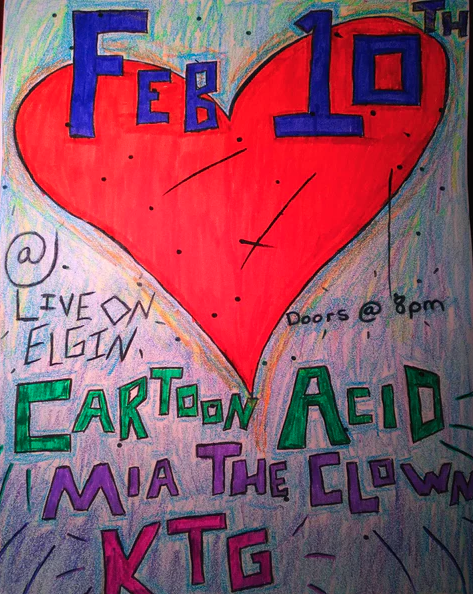 Cartoon Acid, Mia The Clown, KTG at LIVE! on Elgin in Ottawa