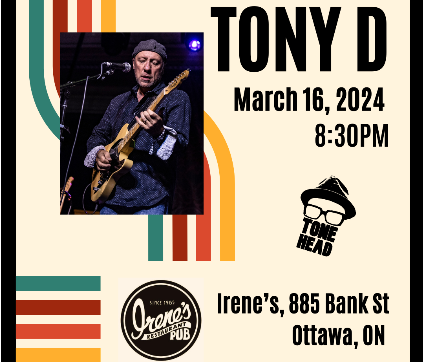 Tony D at Irene's Pub in Ottawa