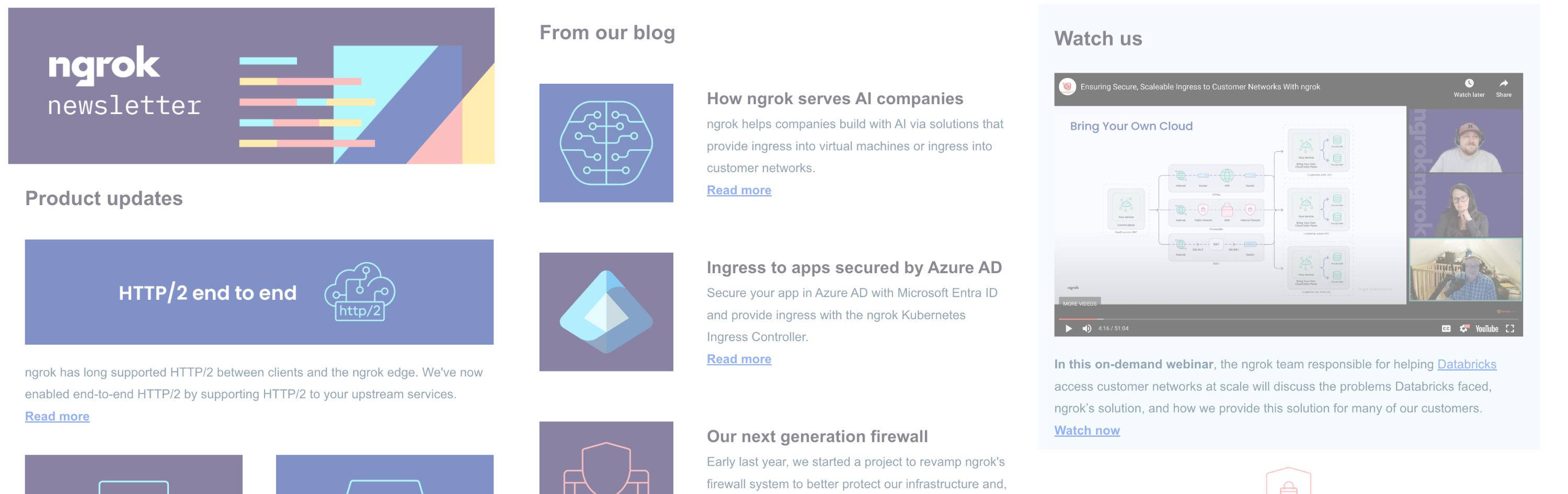 Get the ngrok newsletter