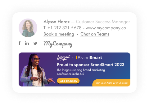 Event Managers: how to take advantage of your email signatures?
