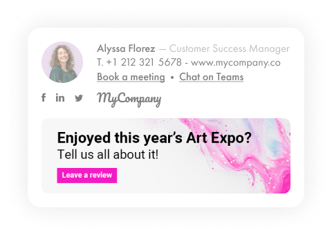 Event Managers: how to take advantage of your email signatures?