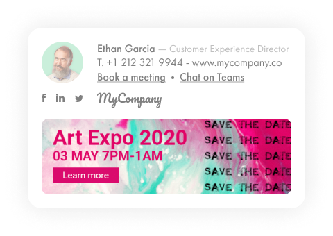 Event Managers: how to take advantage of your email signatures?