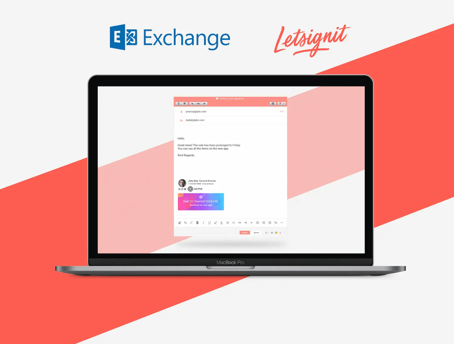 Letsignit launches its new Exchange edition! - Letsignit