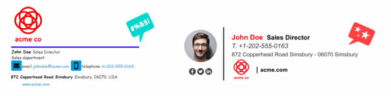 How to create a harmonized email signature for my company?