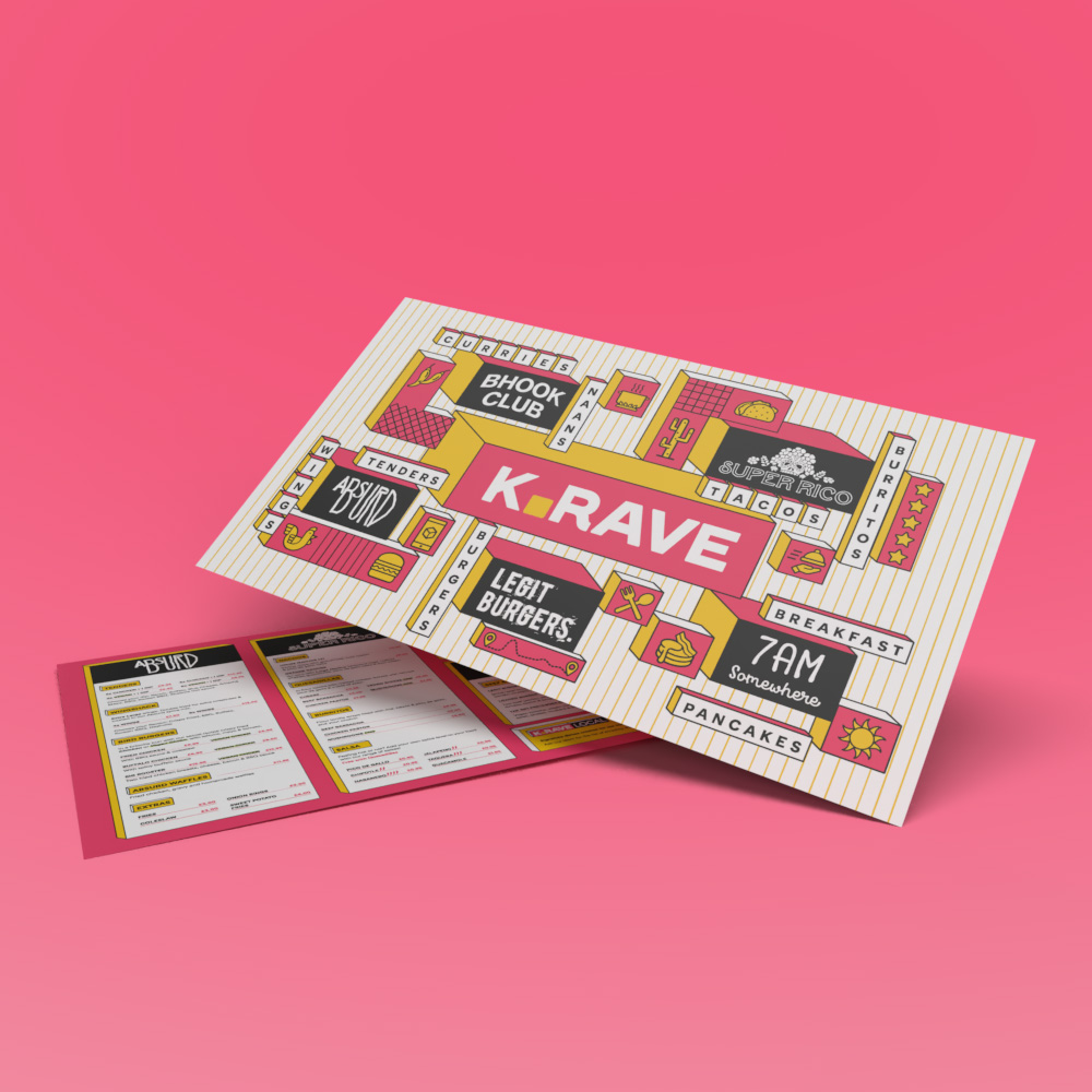 K.RAVE - Menu Design - Nibble Media
