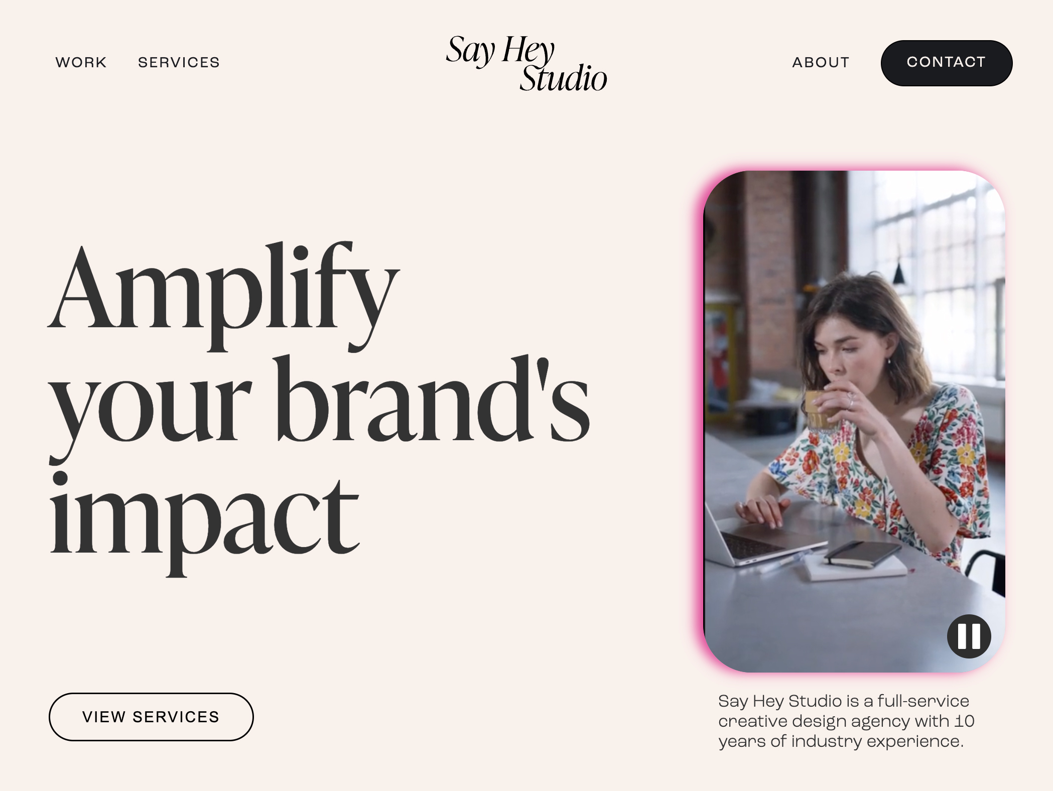 Say Hey Studio: A creative design agency for impactful brands.