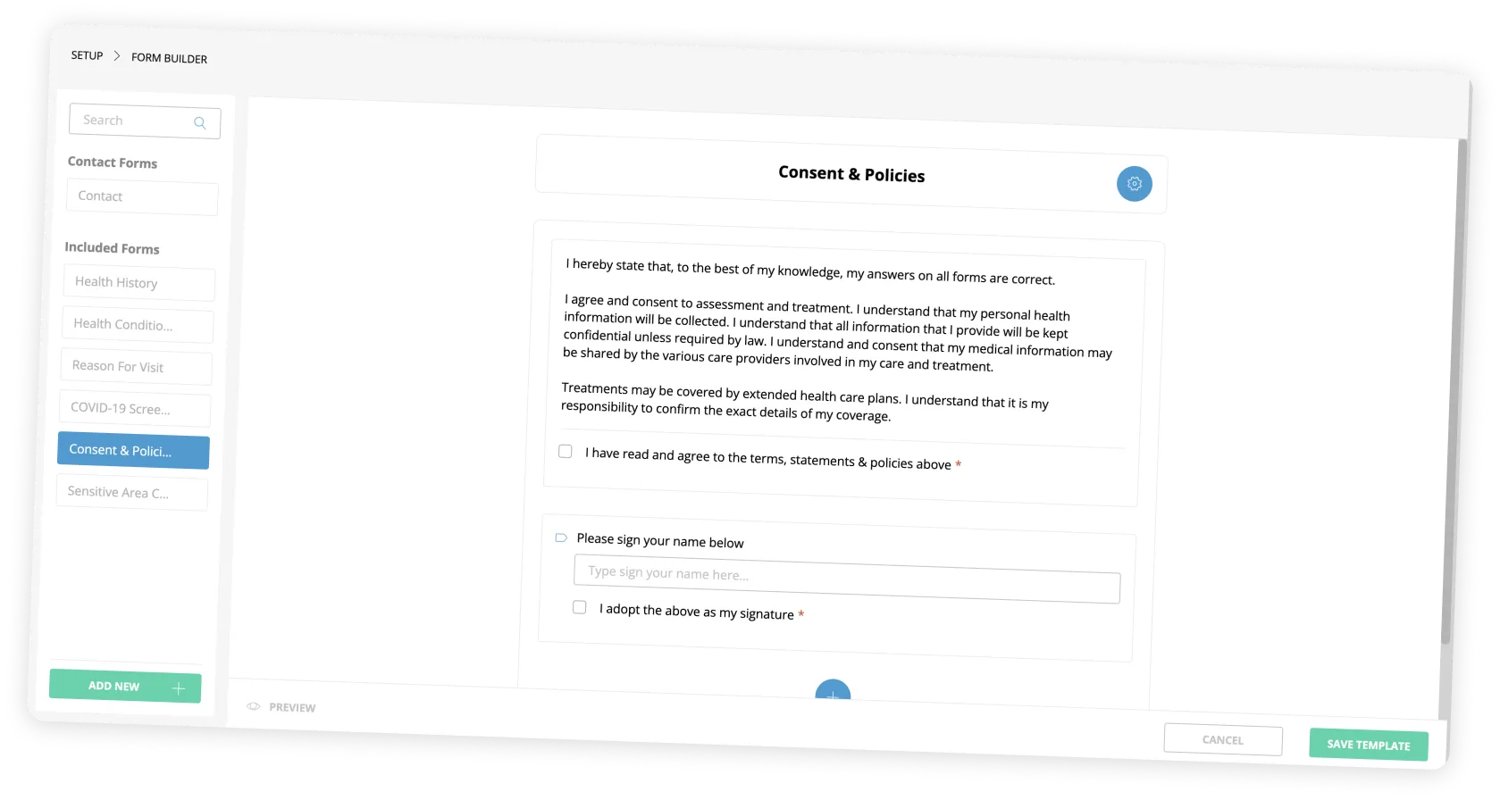 Electronic Consent Forms | ClinicSense