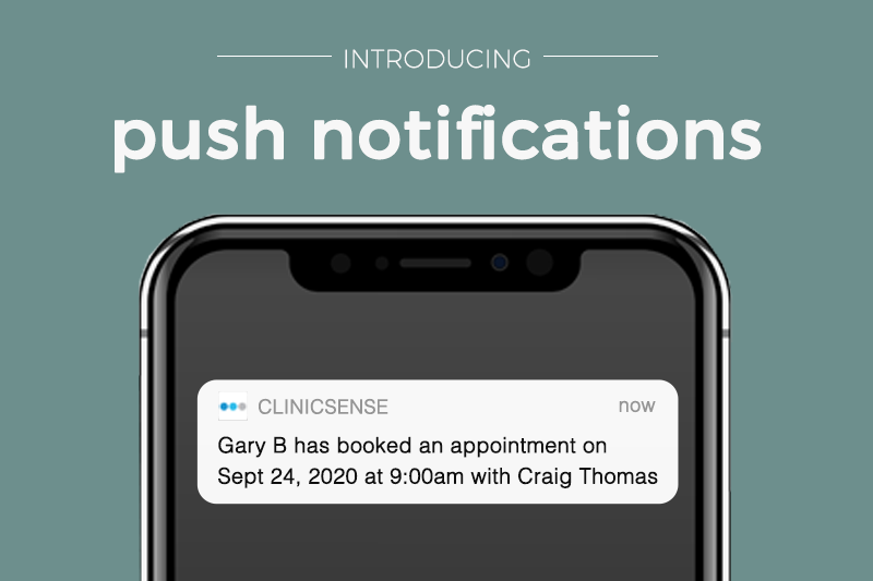 Feature Update: Push Notifications | ClinicSense