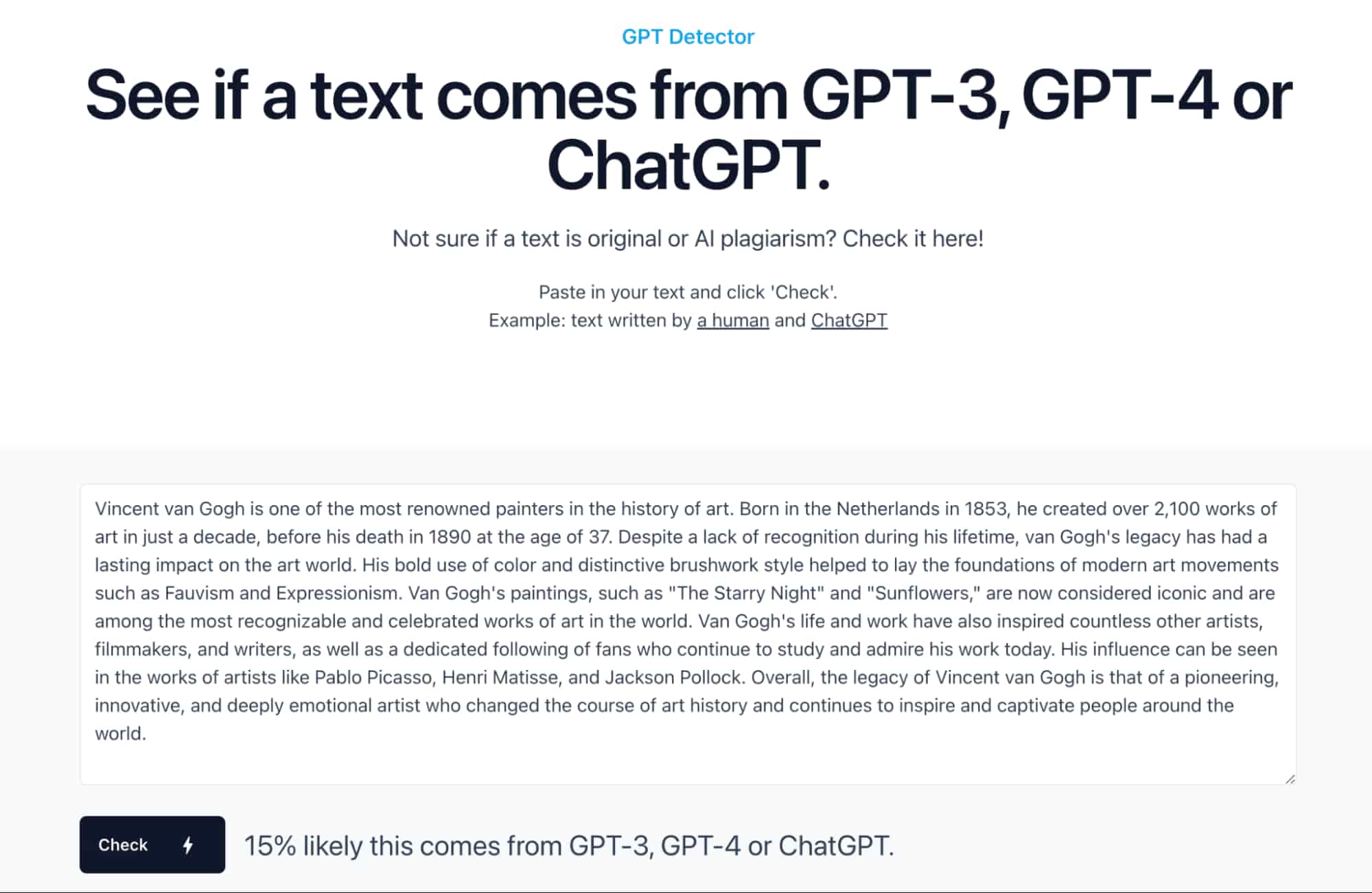 Writefull GPT Detector Review – Originality.AI