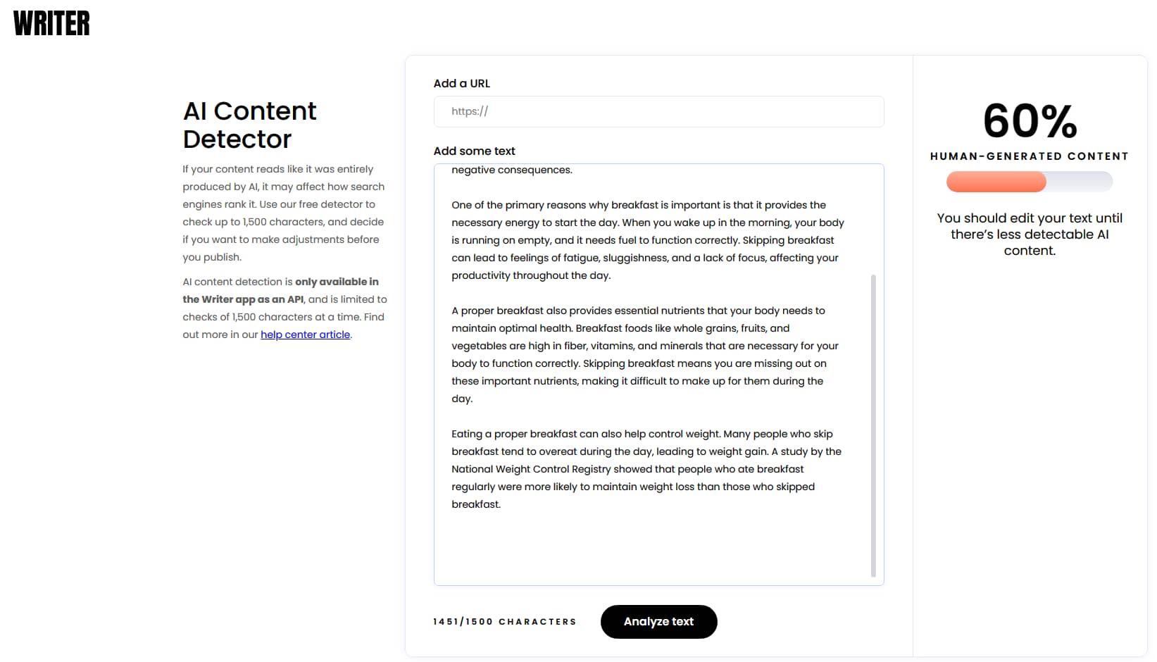 Best ChatGPT Detector – Originality.AI