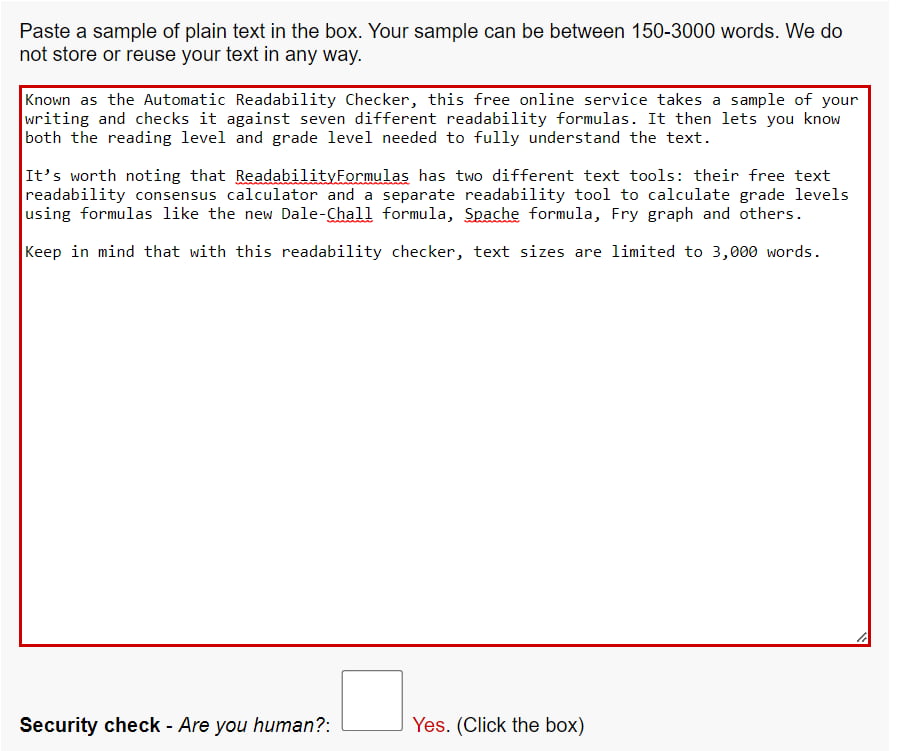 ReadabilityFormulas - Reading Level Calculator Review – Originality.AI