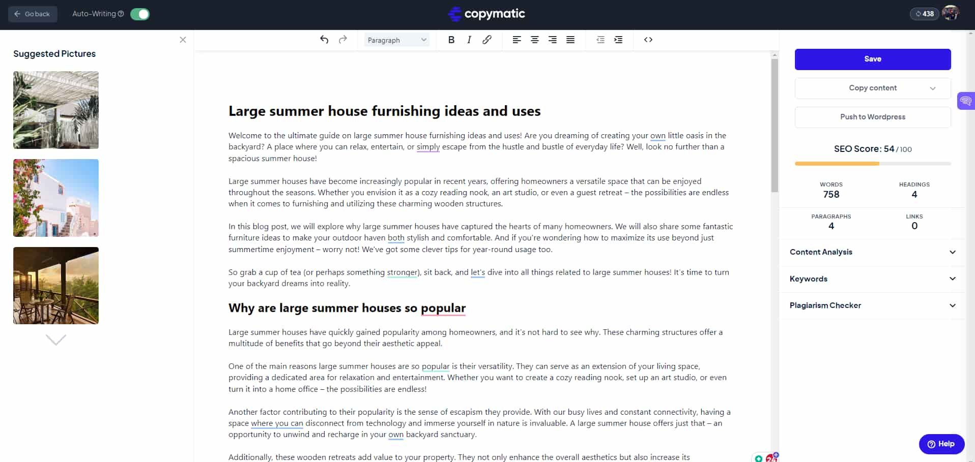 Copymatic AI Review - Generate Content, Copy & Images with AI – Originality.AI