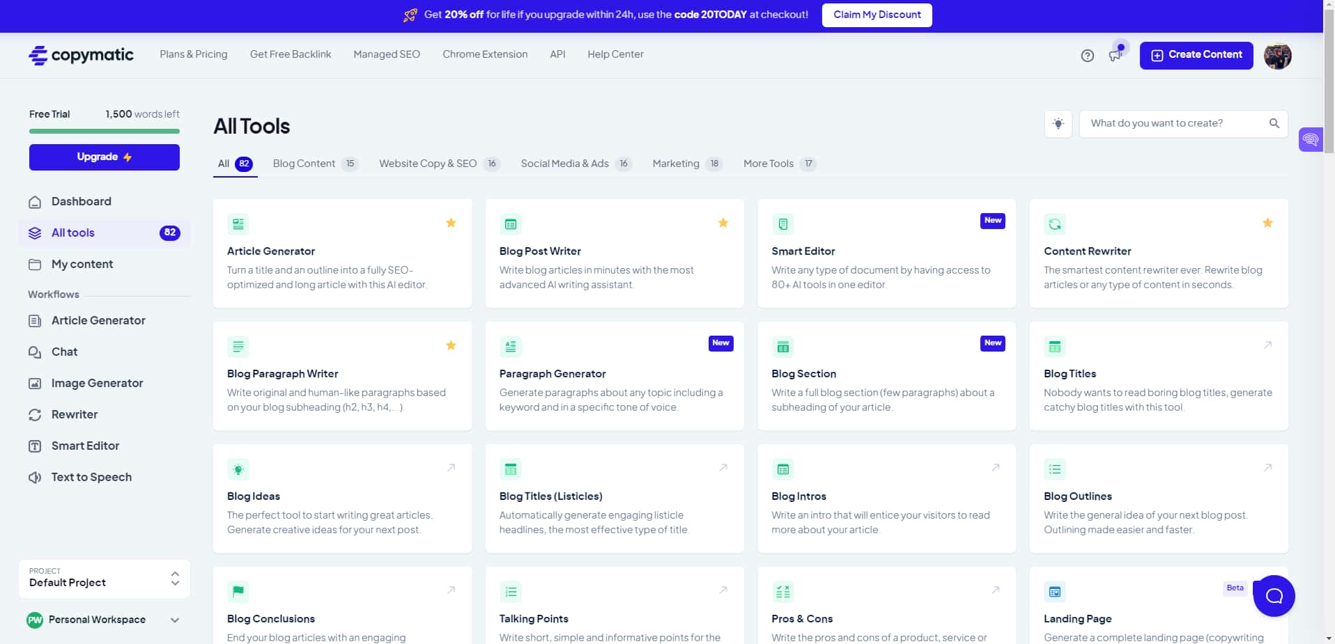 Copymatic AI Review - Generate Content, Copy & Images with AI – Originality.AI
