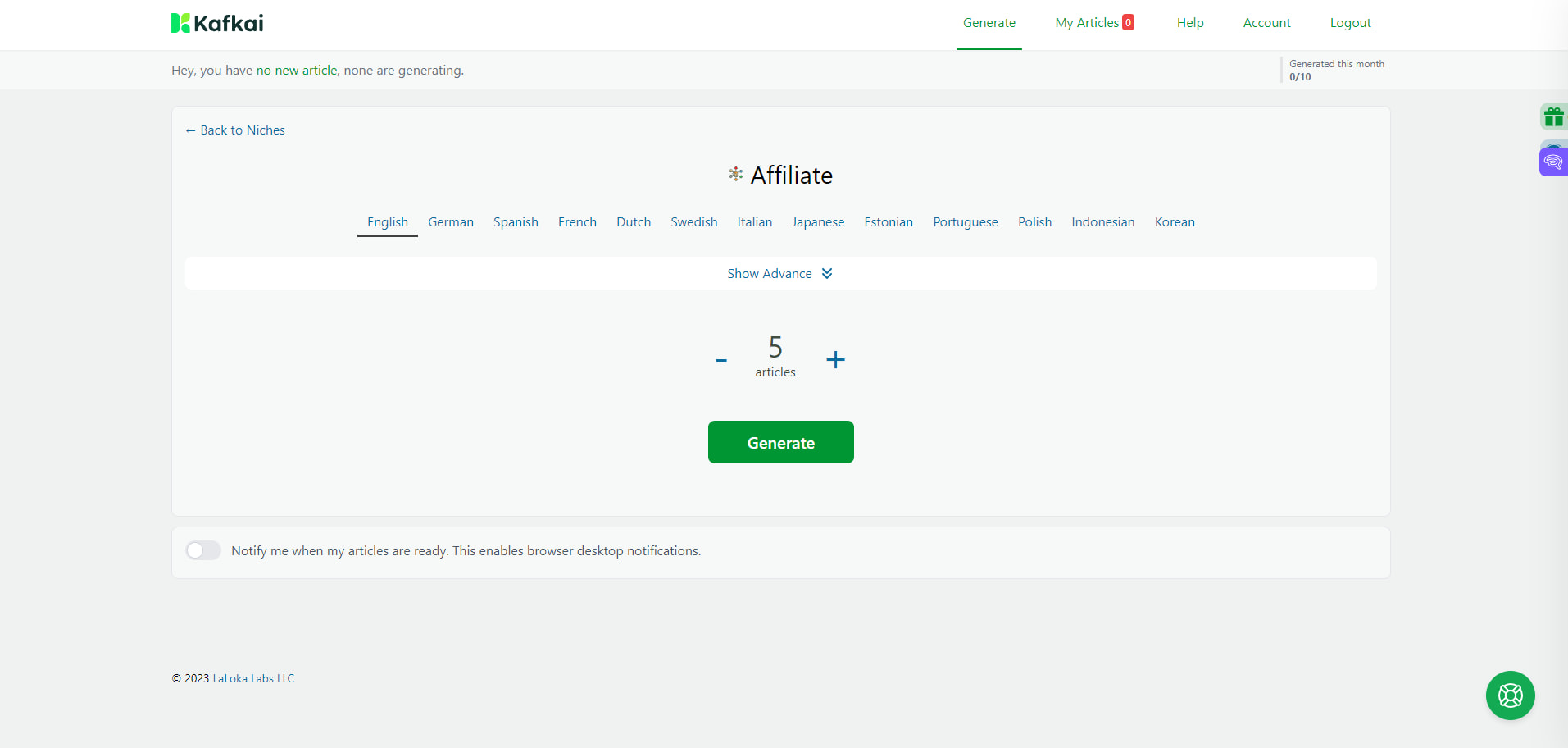 Kafkai Review - Unique and Readable AI Content Generator – Originality.AI