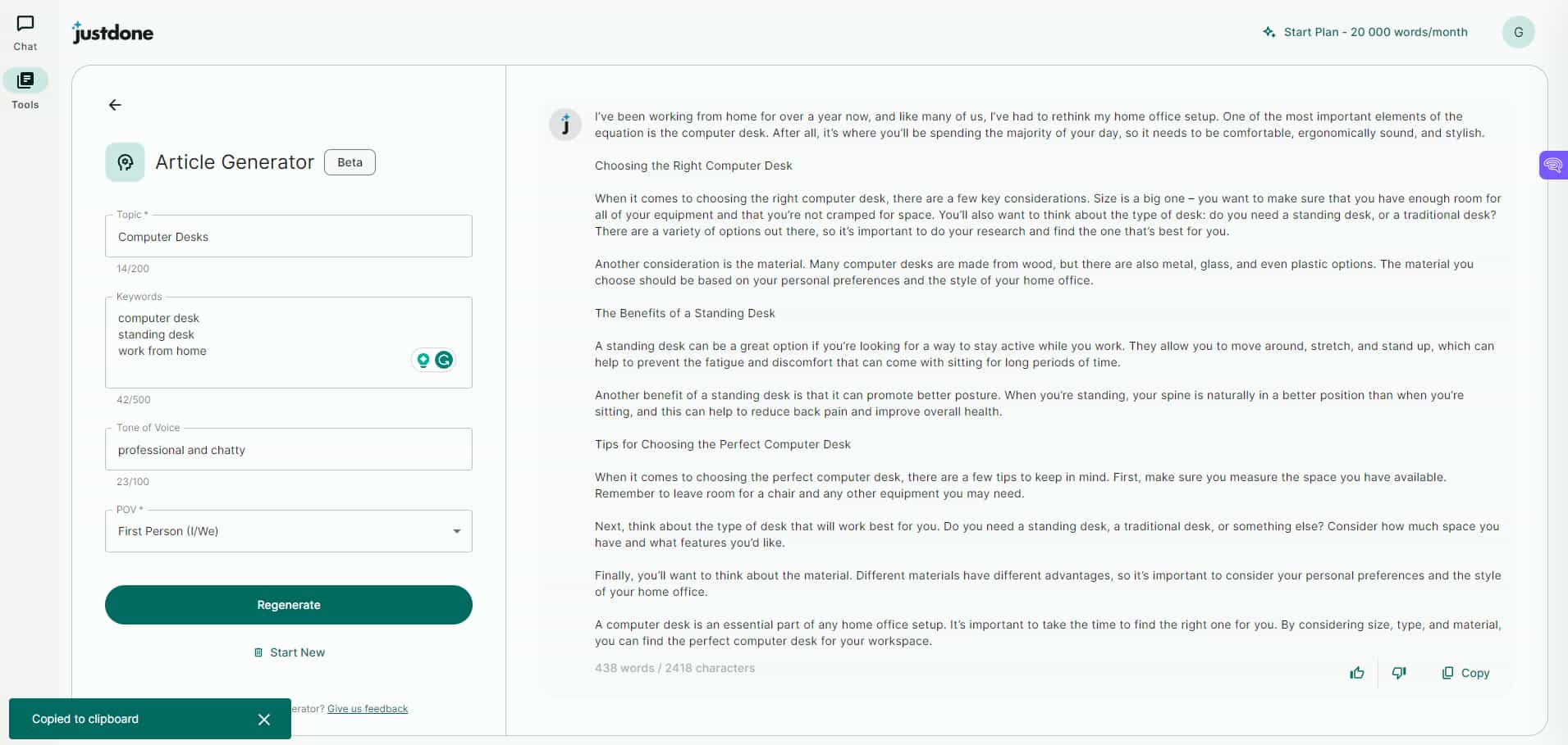 Justdone AI Review - Empowering AI tools for Generating Articles – Originality.AI