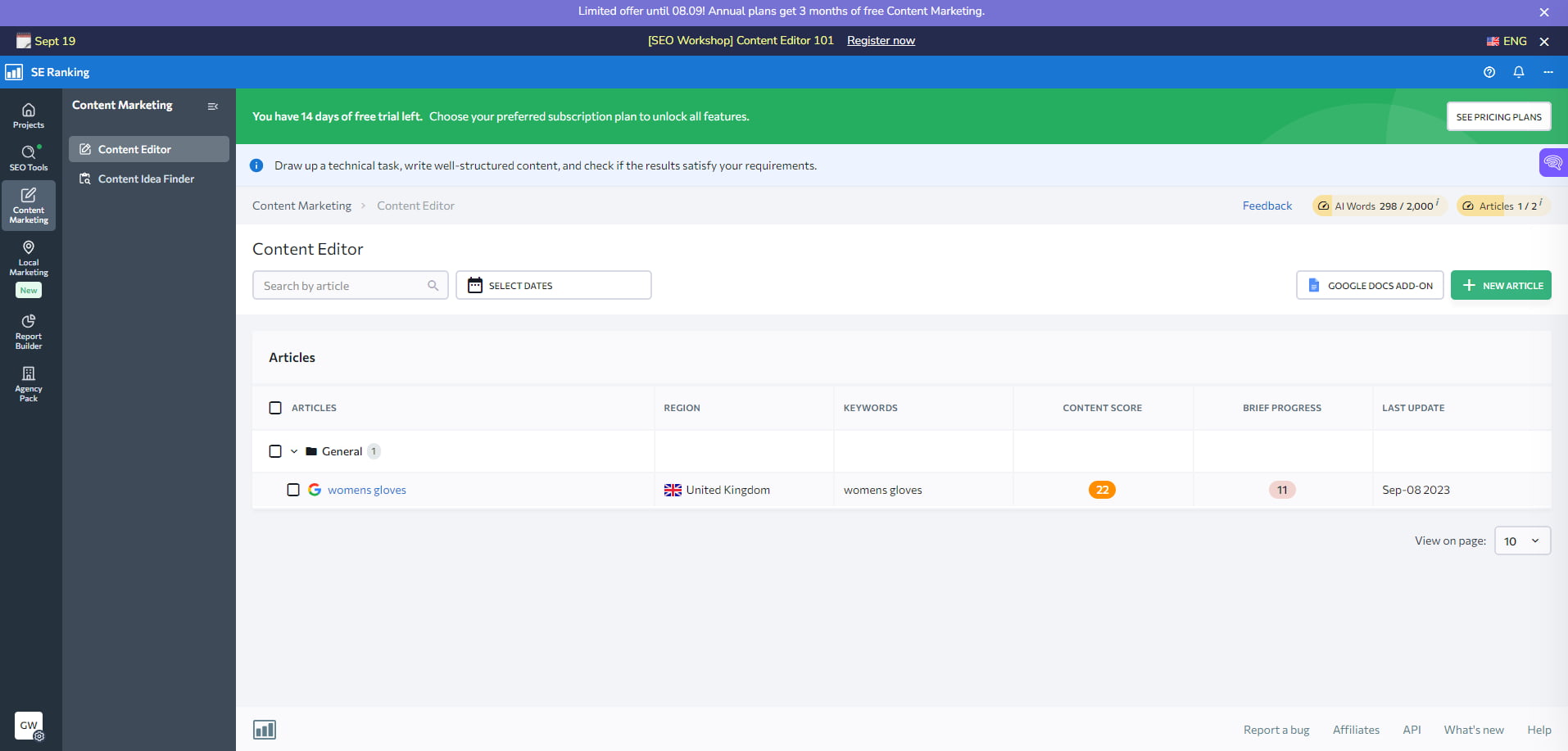 SE Ranking Review - Boost Your SEO Performance With an AI-powered ...