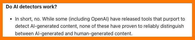 Do AI Detectors Work? Open AI Says No - Prove It for Charity ...