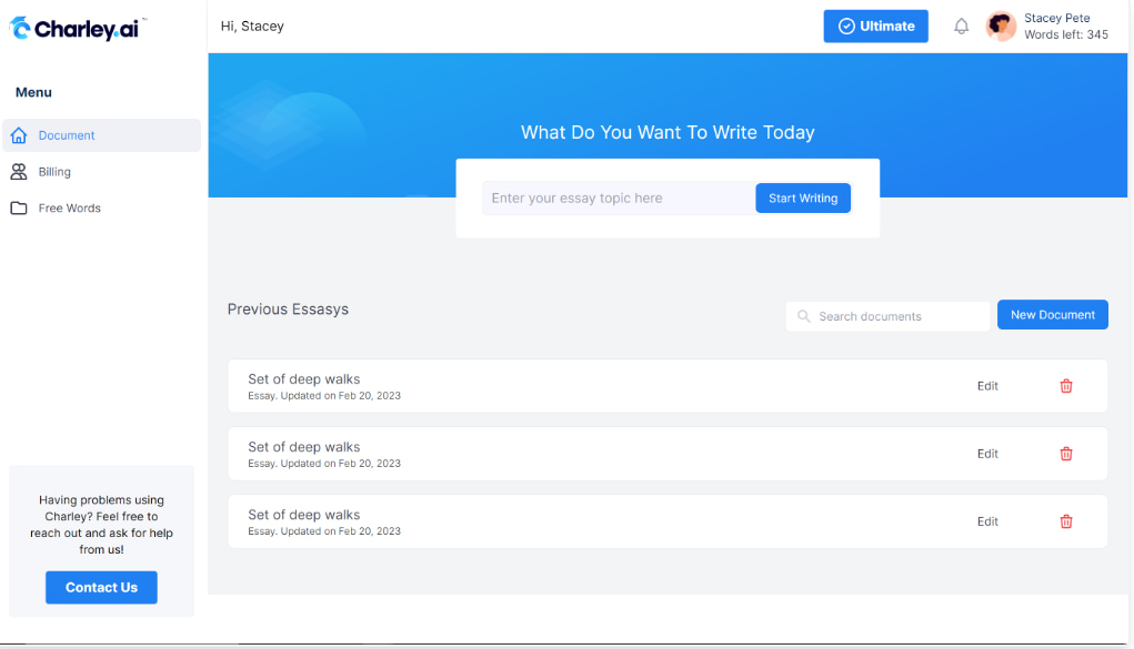 Charley AI Review - Effortless AI Essay Writing – Originality.AI